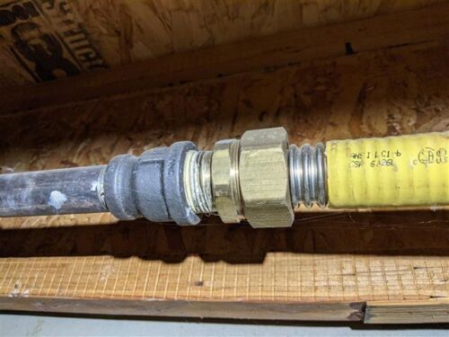 CSST Sheathing cut back too far - Nonprofit Home Inspections